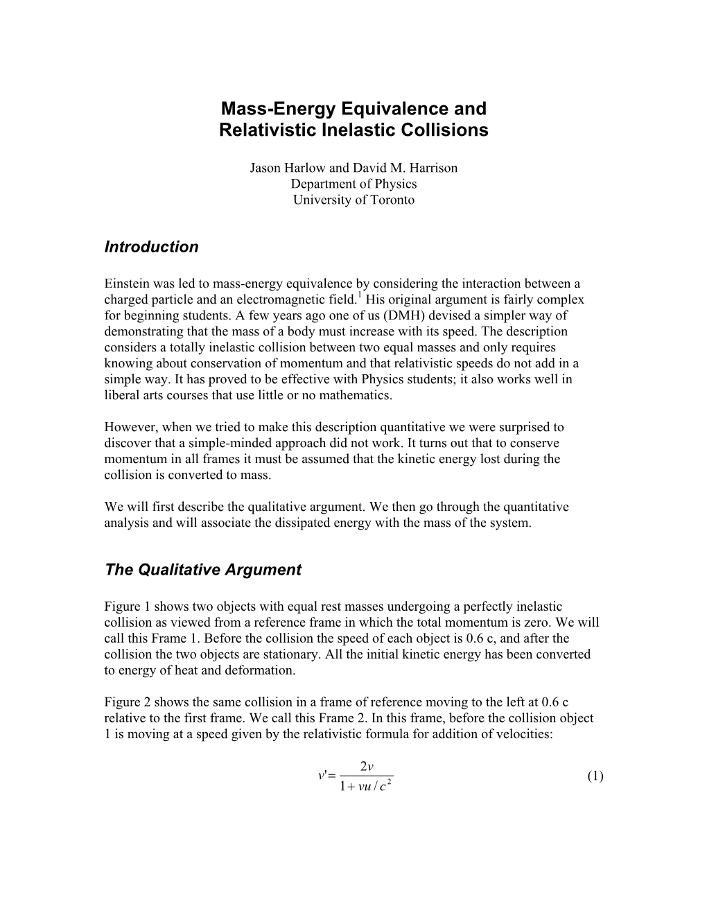 Is Energy Conserved in Relativistic Inelastic Collisions?