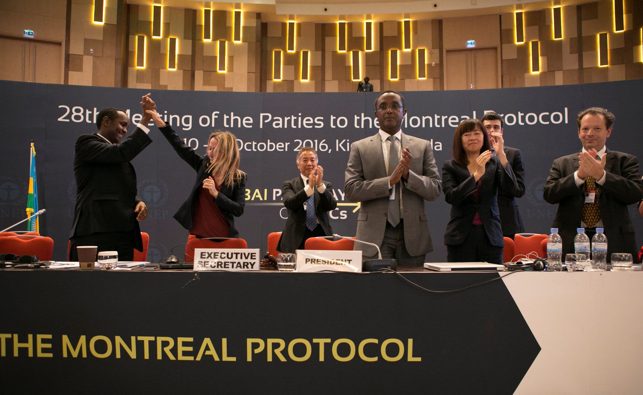 Did the Montreal Protocol Solve the Global Warming Problem?